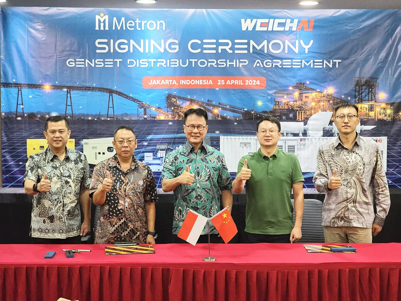 Signing Ceremony of Weichai Indonesia and Metron Intercon, Building ...